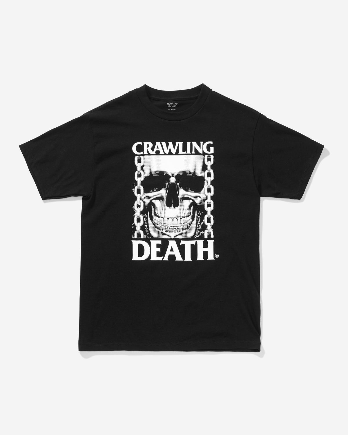 TV Skull T-Shirt | Black | Crawling Death