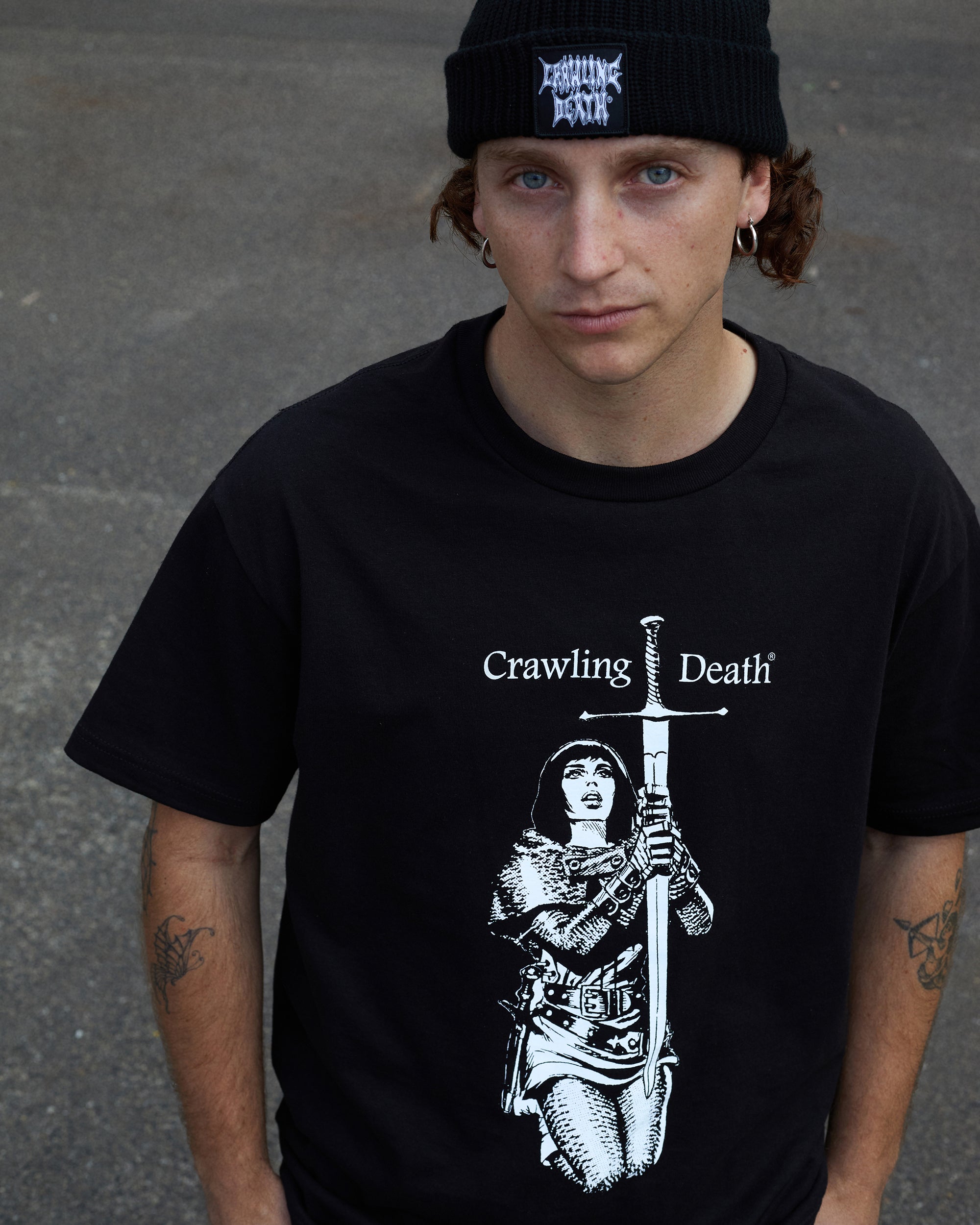 Sword T-Shirt | Black | Crawling Death