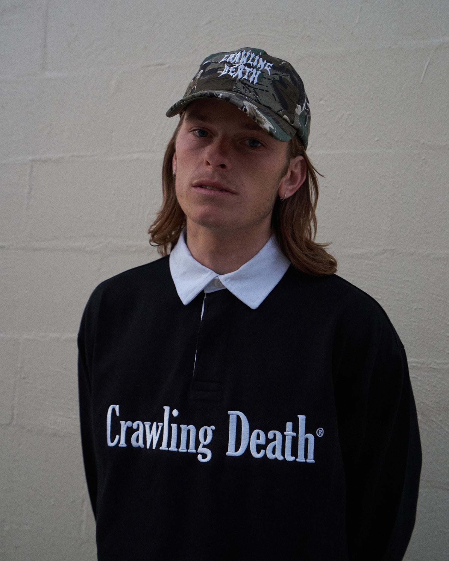 Embroidered Rugby | Shirt | Crawling Death