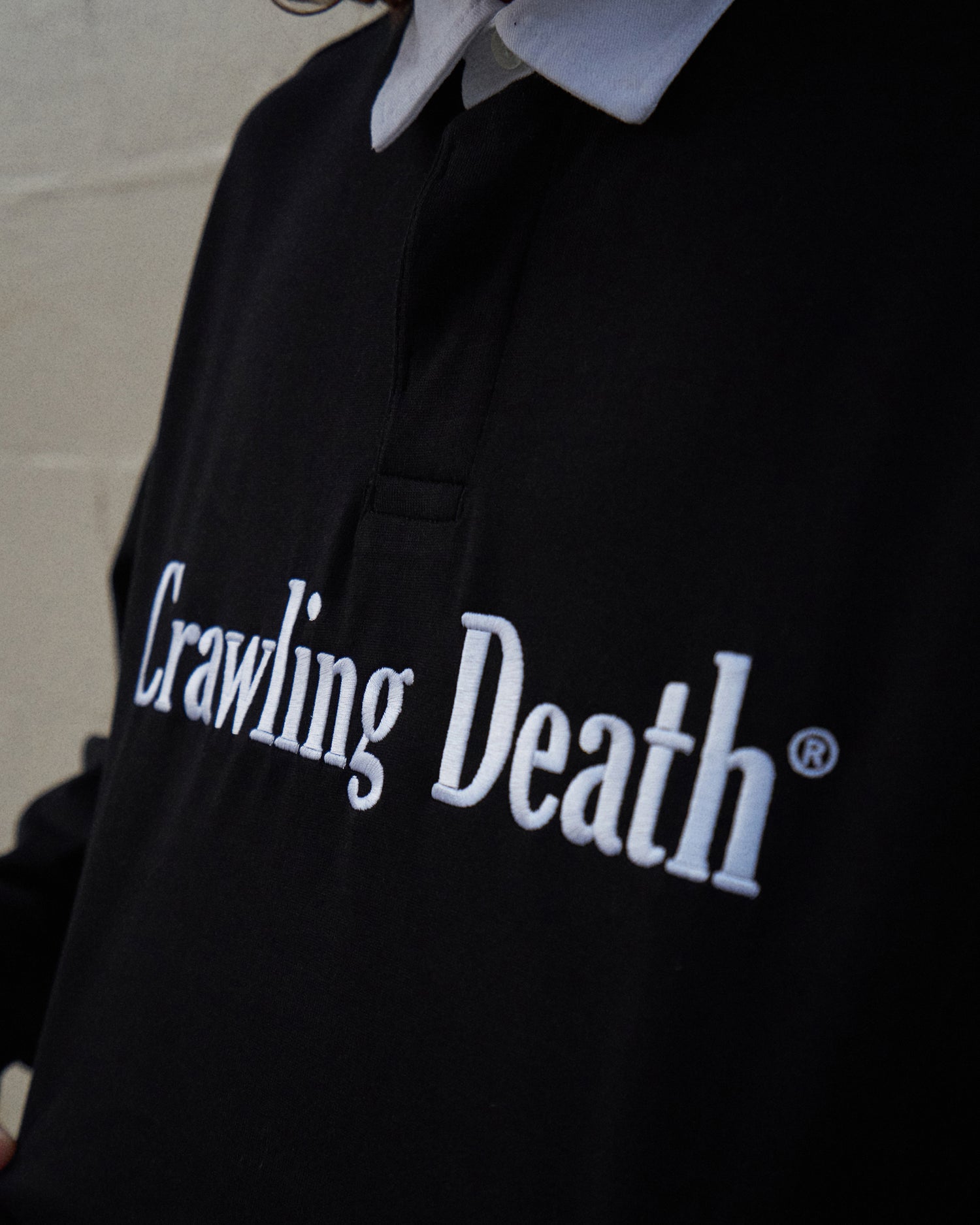 Embroidered Rugby | Shirt | Crawling Death