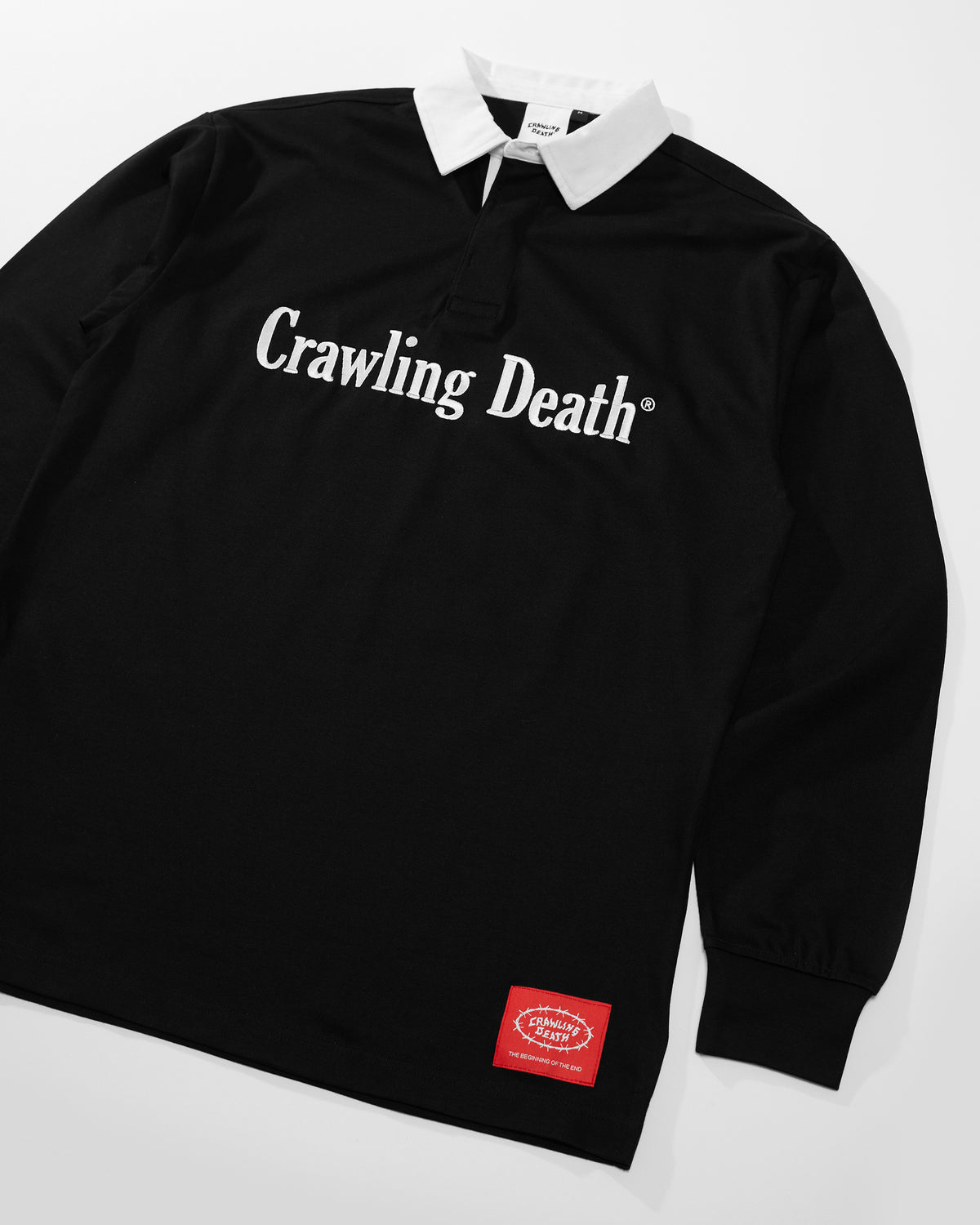 Embroidered Rugby | Shirt | Crawling Death